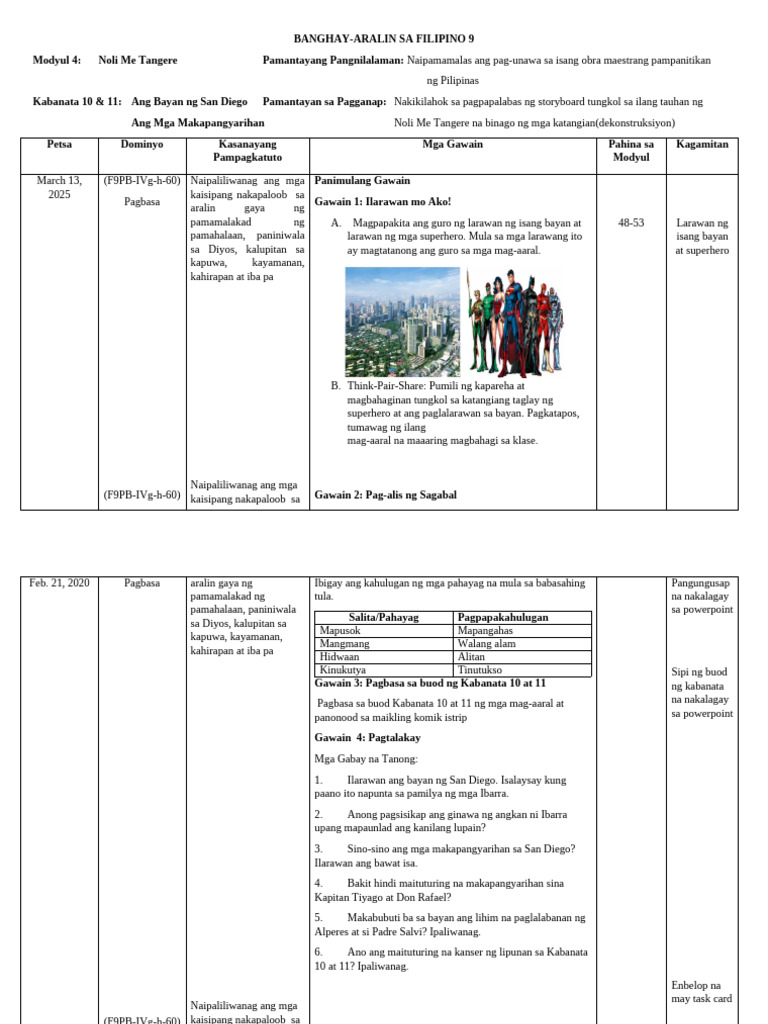 COT Plan 4 | PDF