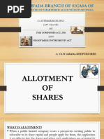 Board Resolution for Share Allotment | PDF