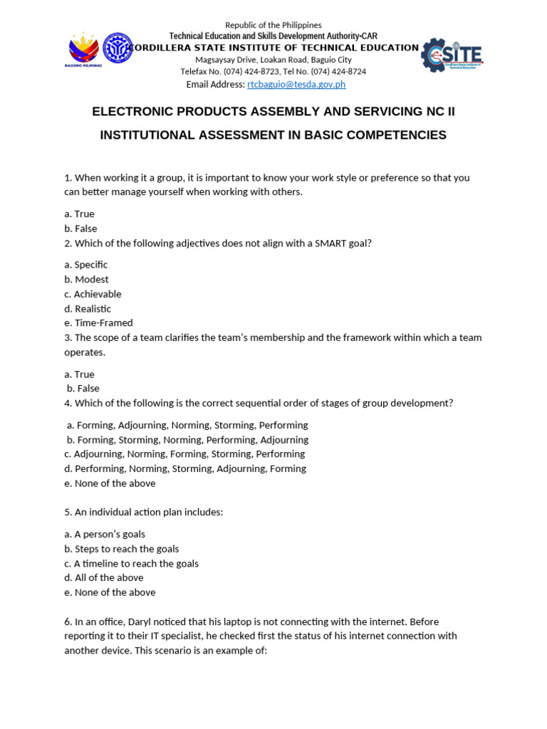 Institutional Assessment Basic | PDF | Brainstorming | Human Communication