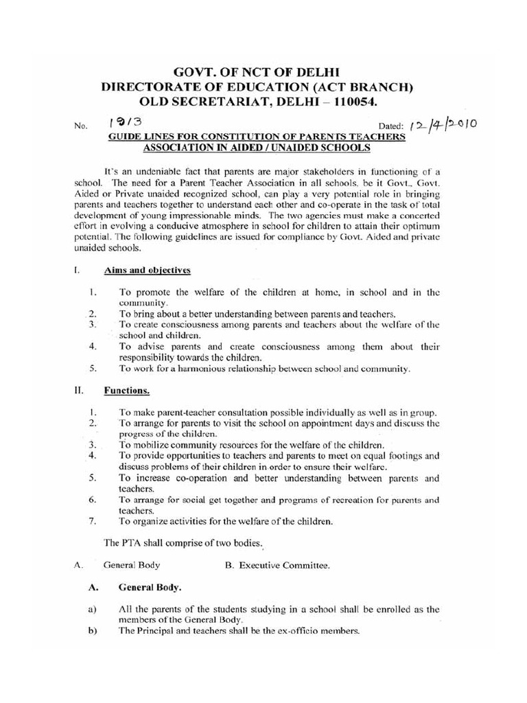 PTA Constitution Guidlines Cir20105277.04.2010 | PDF