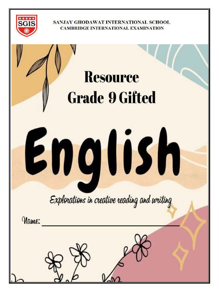 Gifted Grade 9 - English - Learner's Book - Term I | PDF