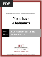 Ubusobanuro Bwa Daniyeli (Updated) | PDF | Bantu