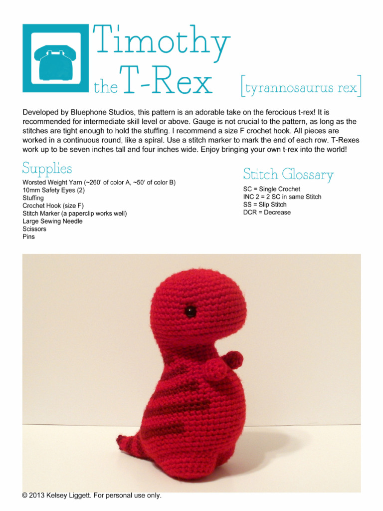 Timothy-The-T-Rex-dinosaurio-BluephoneStudios PDF Versio 769 N 1 | PDF