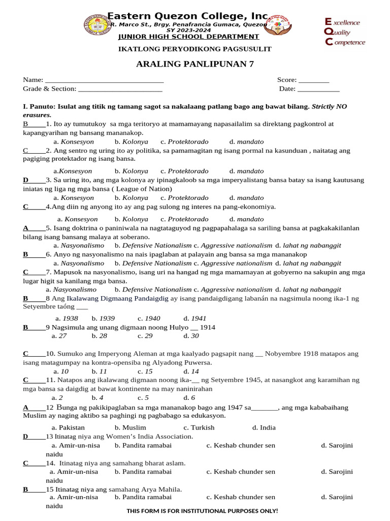Ap7 3rd Quarter Kryptonlithuim. 11 | PDF