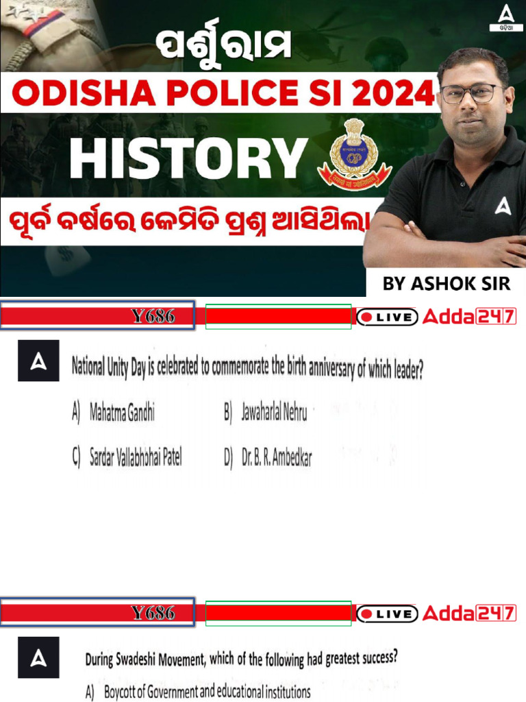 Police Si HISTORY PYQS - 535c85c5 Ad34 4bf7 920d Ab7bdebef40d | PDF