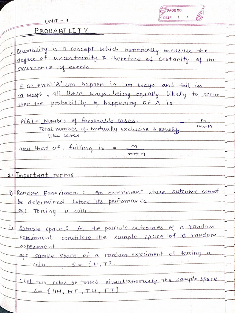 Probability - 1 | PDF