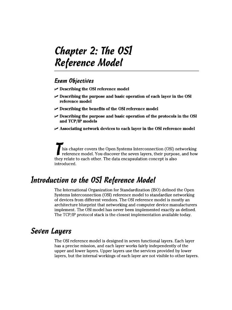 1 Book I Chapter 2 OSI Model | PDF
