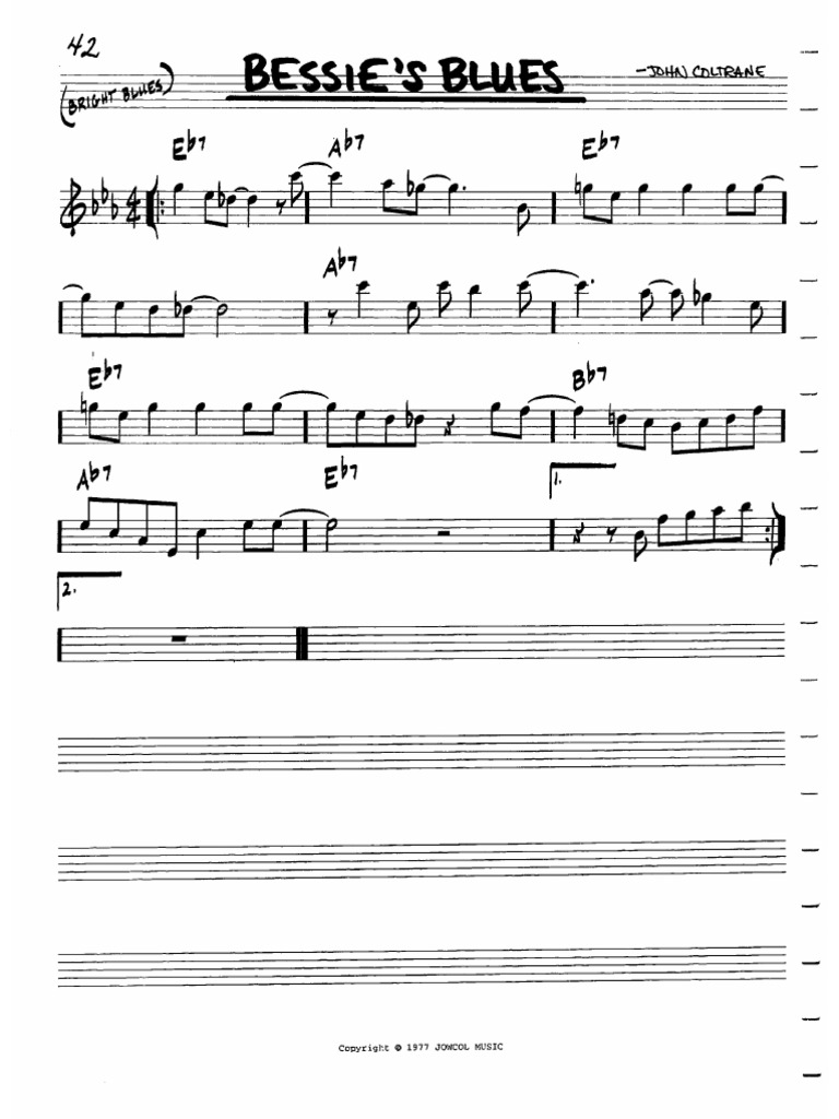 Eb-Bessies Blues | PDF