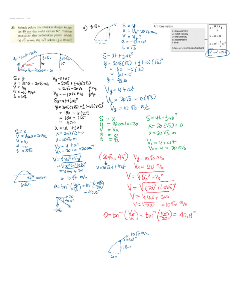 Gerak Parabola | PDF
