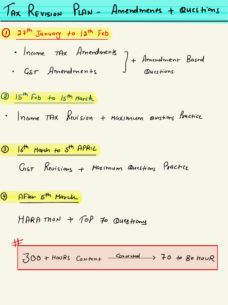 Complete Income Tax Amendment Notes by VG Sir | PDF | Income Tax ...