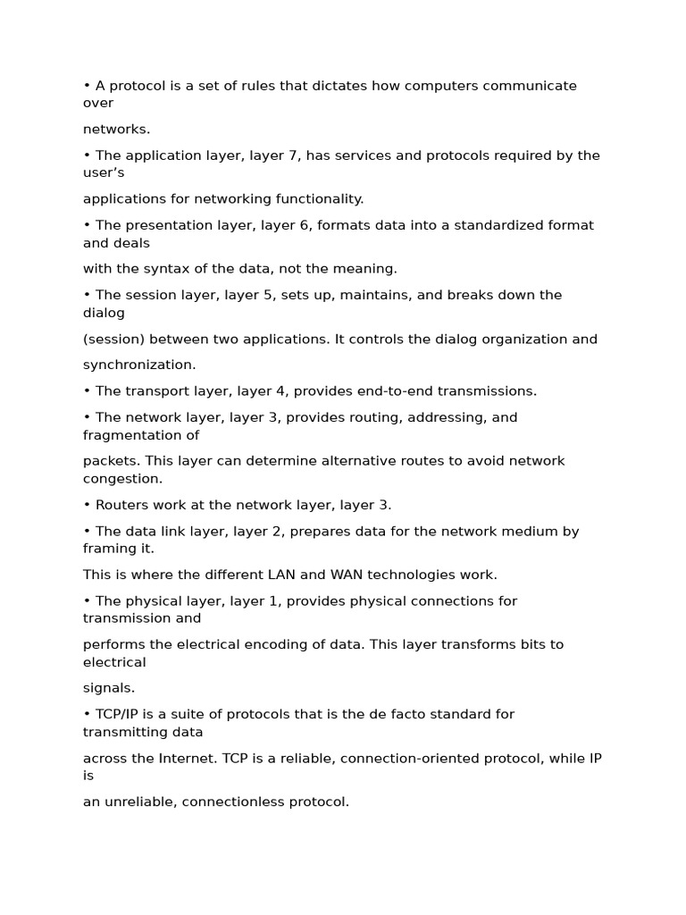 A Protocol Is A Set of Rules That Dictates How Computers Communicate ...