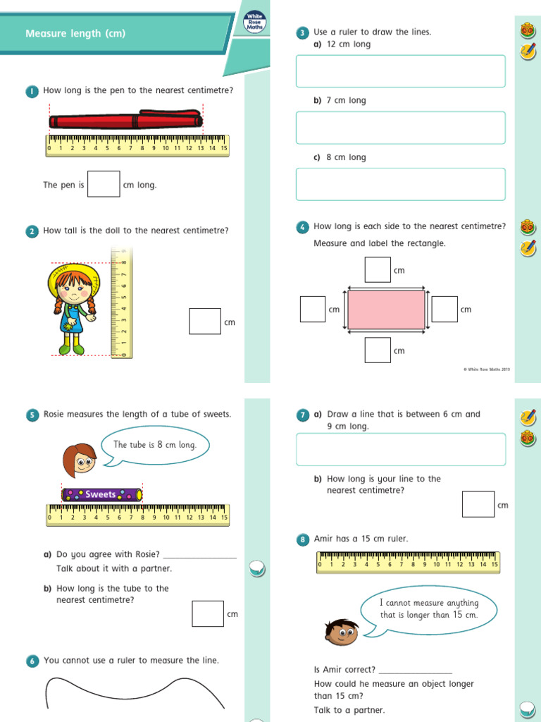 Lesson 1 Measure Length CM | PDF | Length | Units Of Measurement