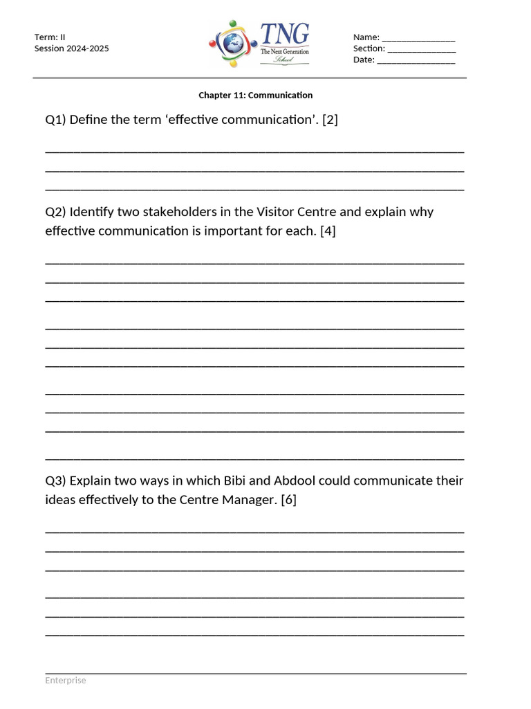 Chapter 11 Communication | PDF