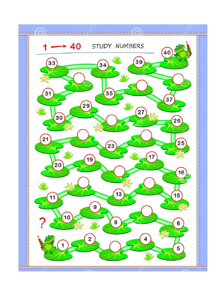 Count till 40- homework | PDF