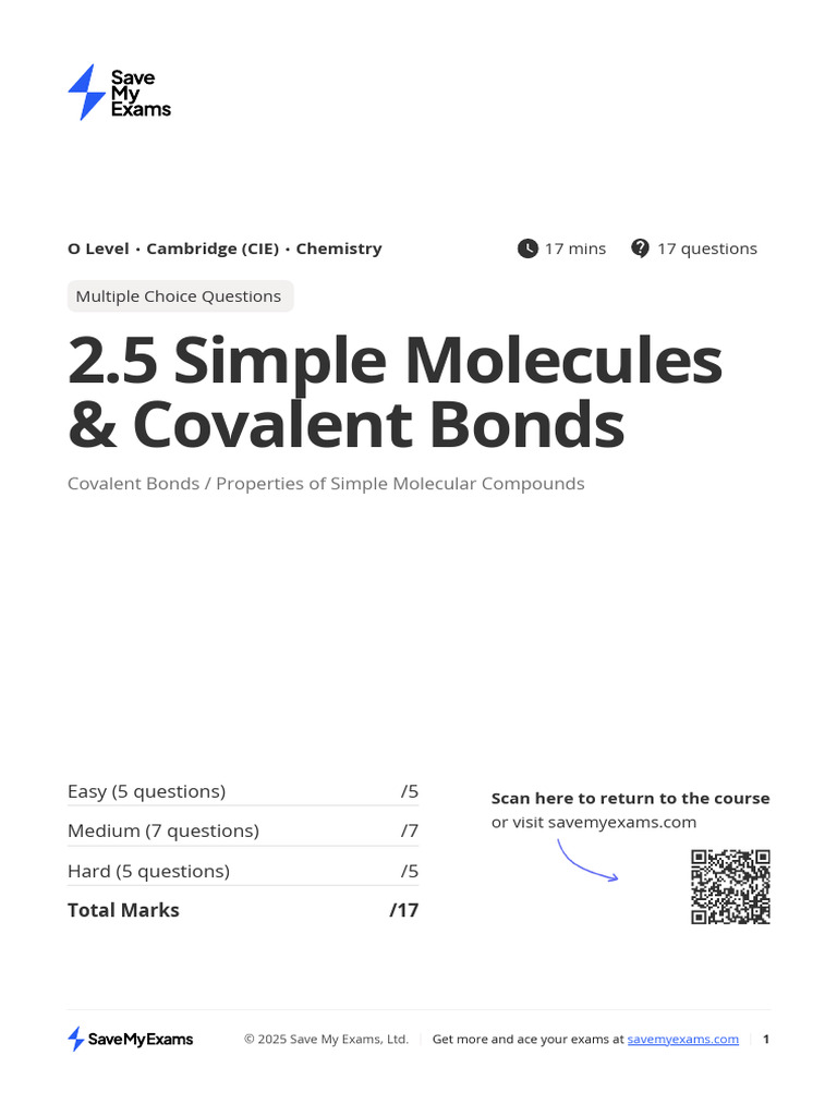 2 5 Simple Molecules and Covalent Bonds 6fNKpJbh5PTmk5m8 | PDF ...