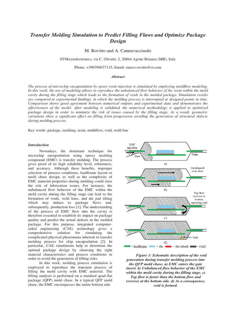 Transfer Molding Simulation for Chip Design | PDF | Simulation ...