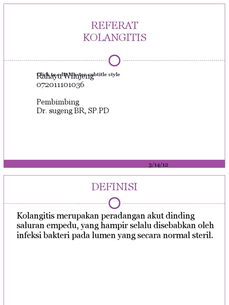 Panduan Kolangitis untuk Medis | PDF | Pengembangan Diri