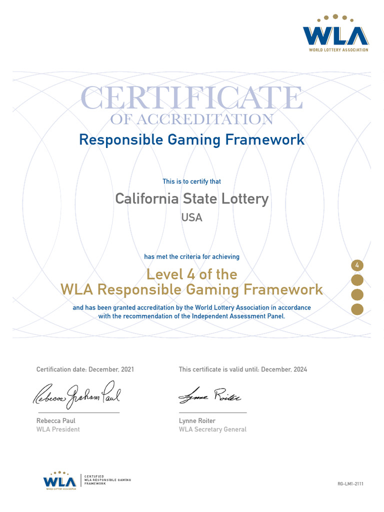 WLA Level 4 Certification 2021a | PDF