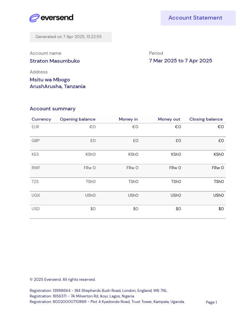 Masumbuko Statement 1 | PDF