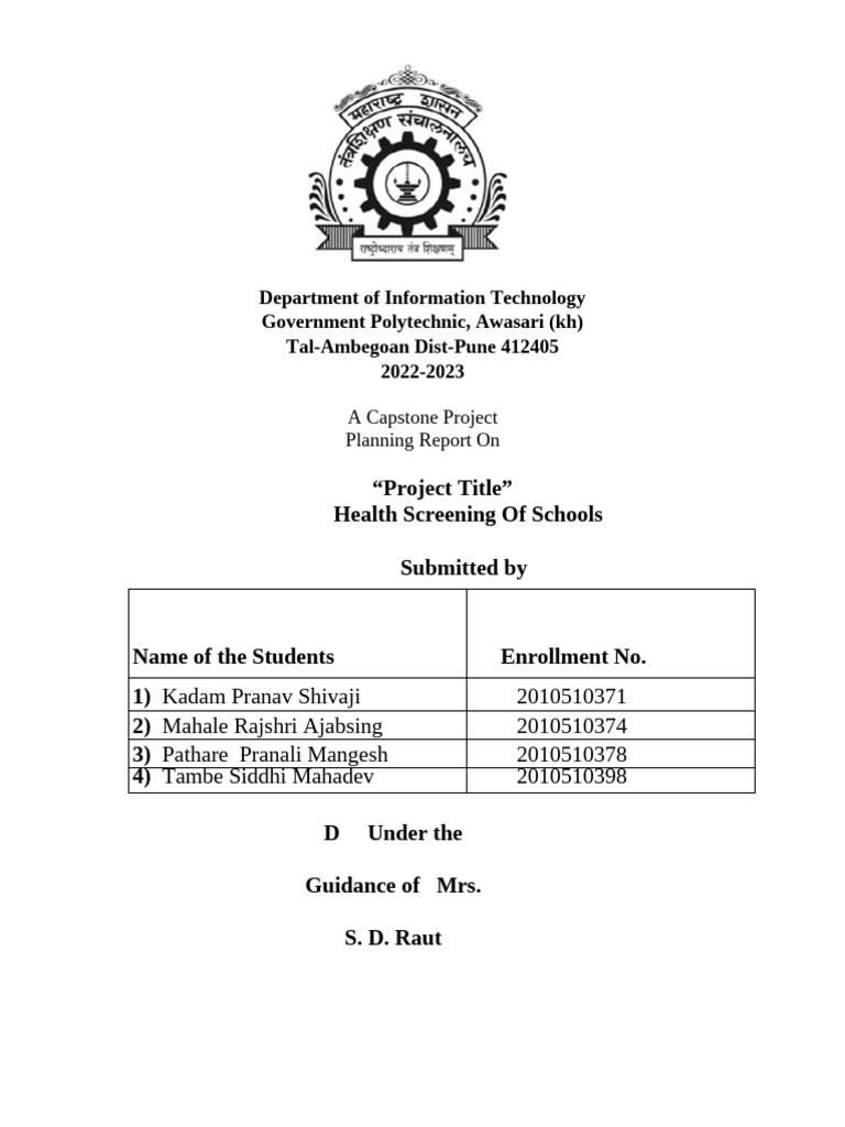 Student Health Screening Report | PDF | User (Computing) | Medical School