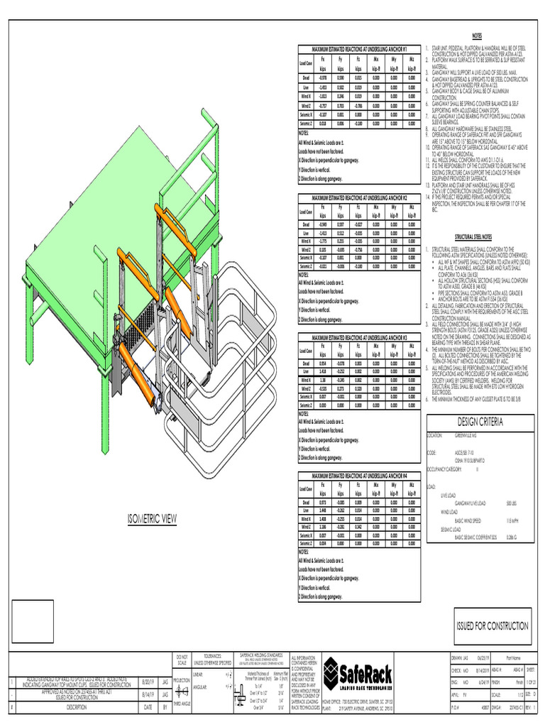 Saferack Gangway Specifications and Standards | PDF | Mechanical ...