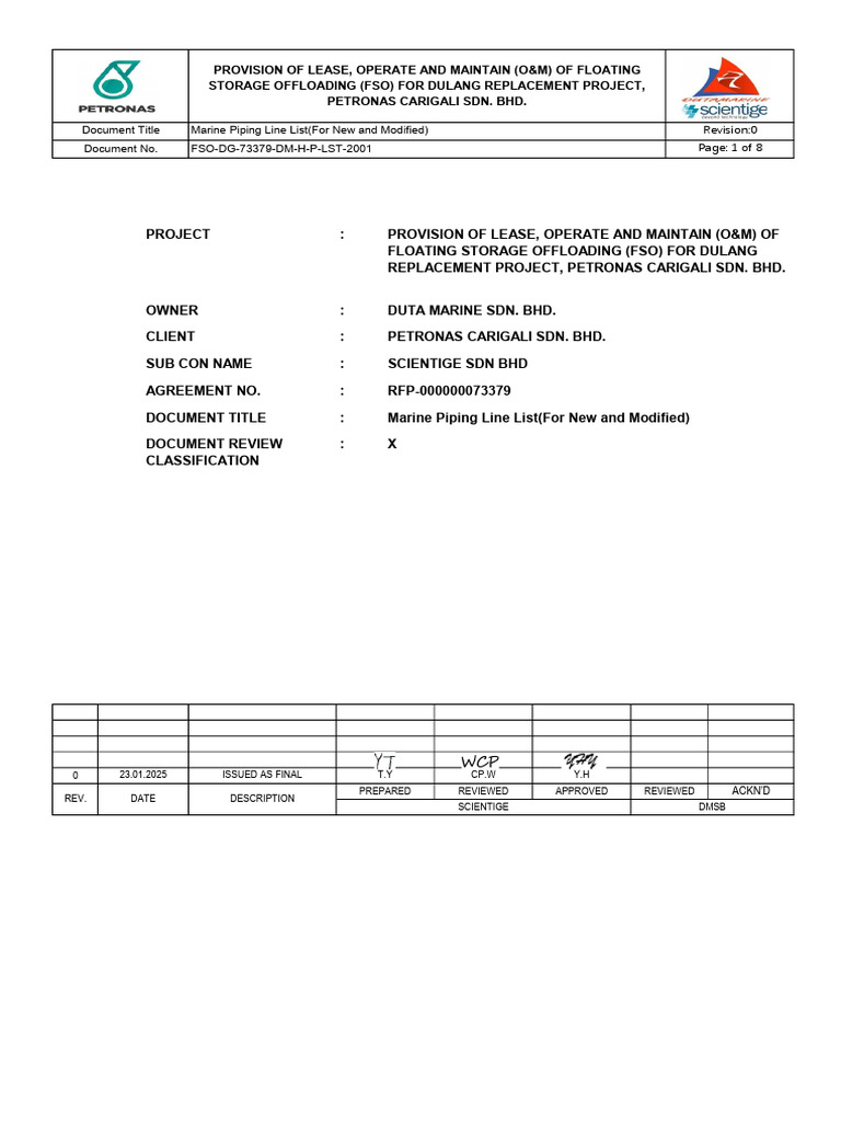 FSO-DG-73379-DM-H-P-LST-2001_0_Marine Piping Line List (For New and ...