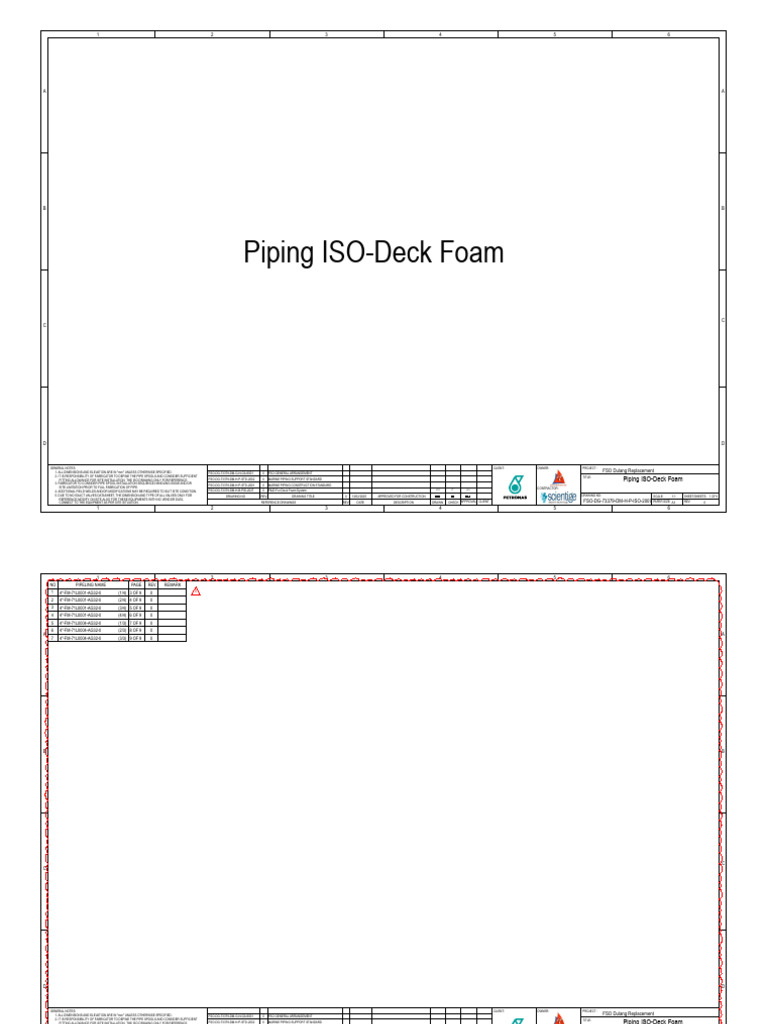 FSO-DG-73379-DM-H-P-ISO-2007 - 0 - Piping ISO-Deck Foam | PDF | Pipe ...