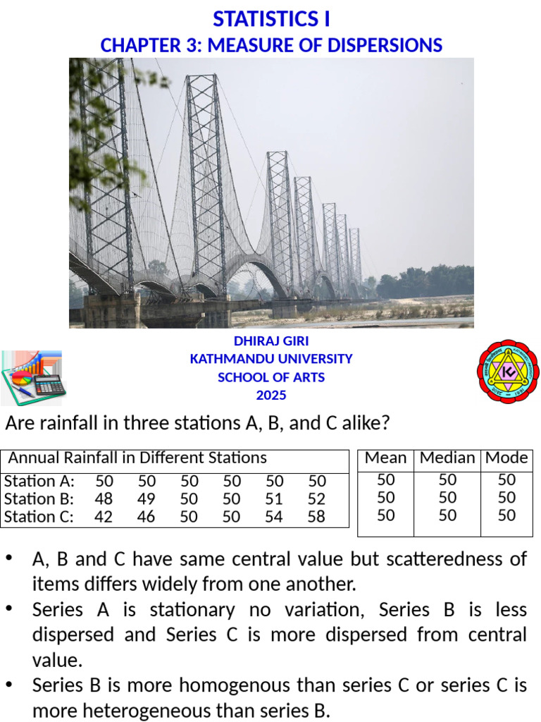 Chapter 3 Measure of Variation Dhiraj (Becon 2025) | PDF | Skewness | Standard Deviation