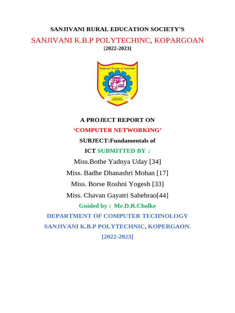 ICT Front Pages Final Copy-1 (1) | PDF