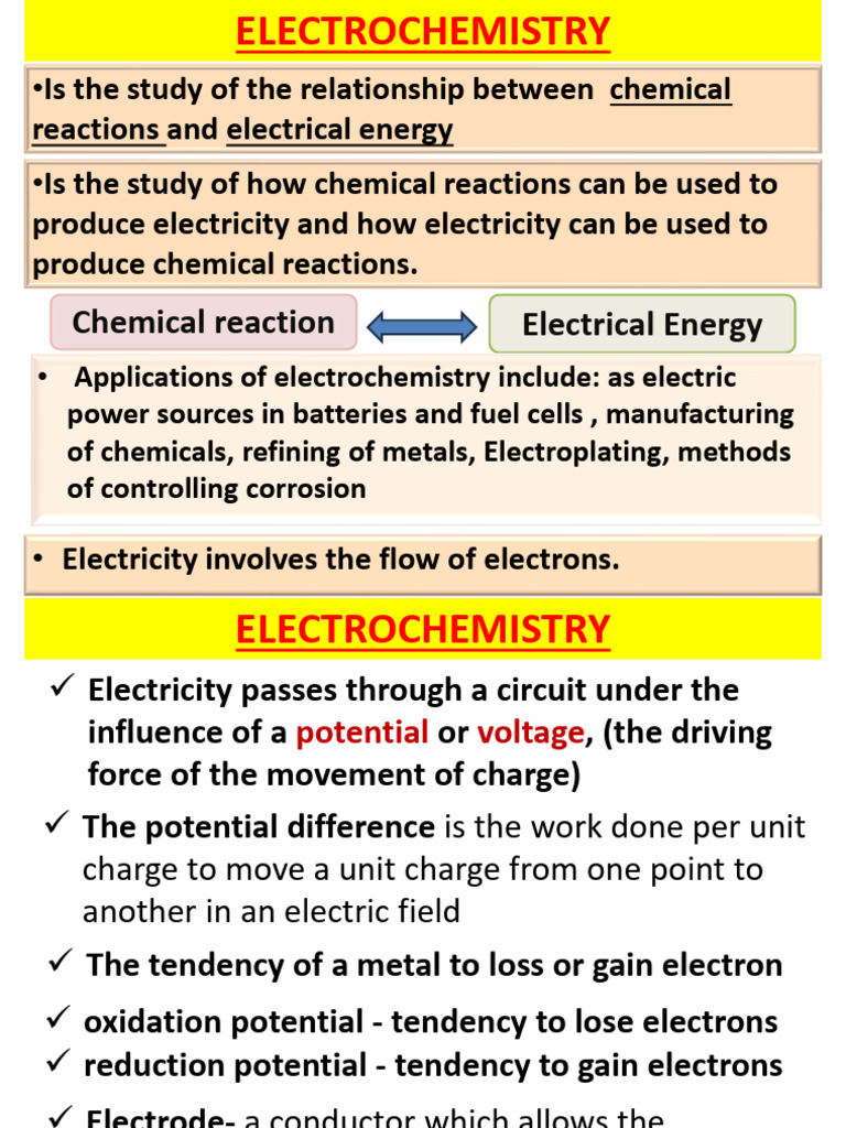 Electrochemistry and Fuel Cell | PDF | Electrochemistry | Redox