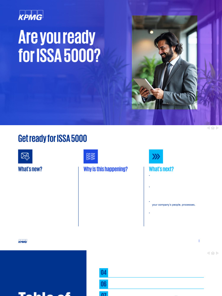 ISSA 5000: New Standard for Sustainability Assurance | PDF ...