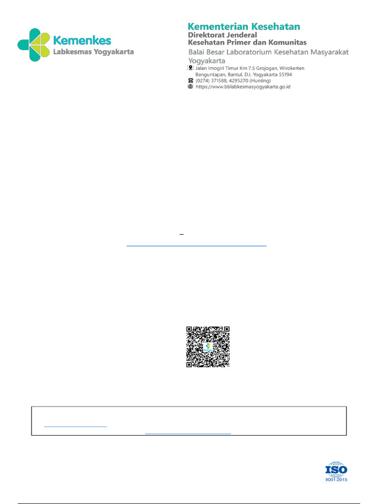 Surat Bimtek Evaluasi Sertifikat Kalibrasi - Tte | PDF