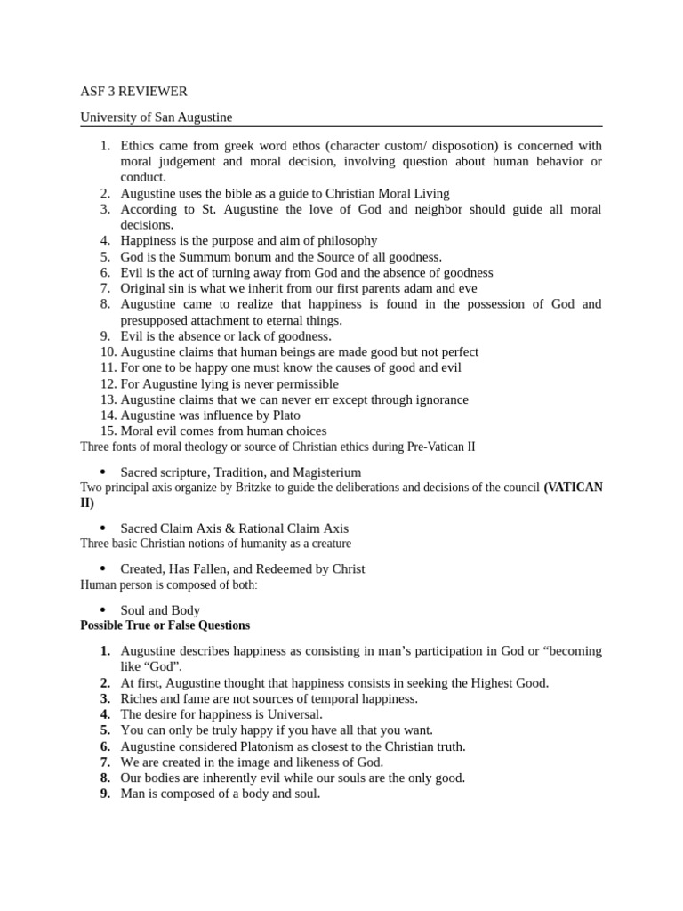 Asf 3 Reviewer | PDF