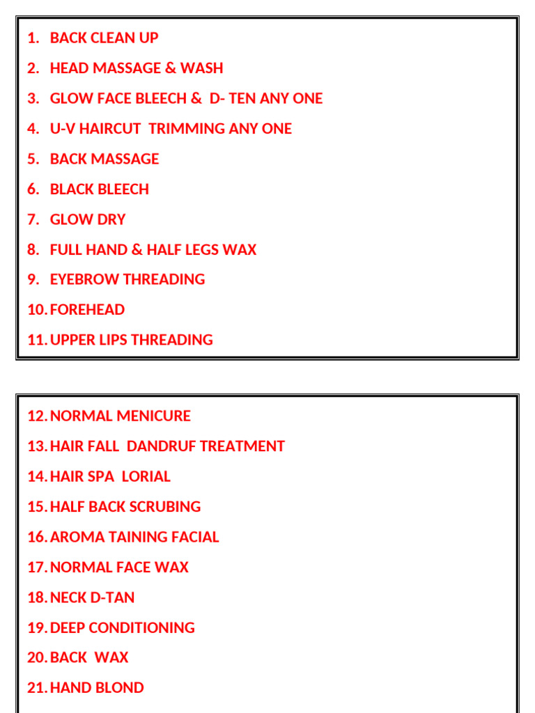 Back Clean Up | PDF