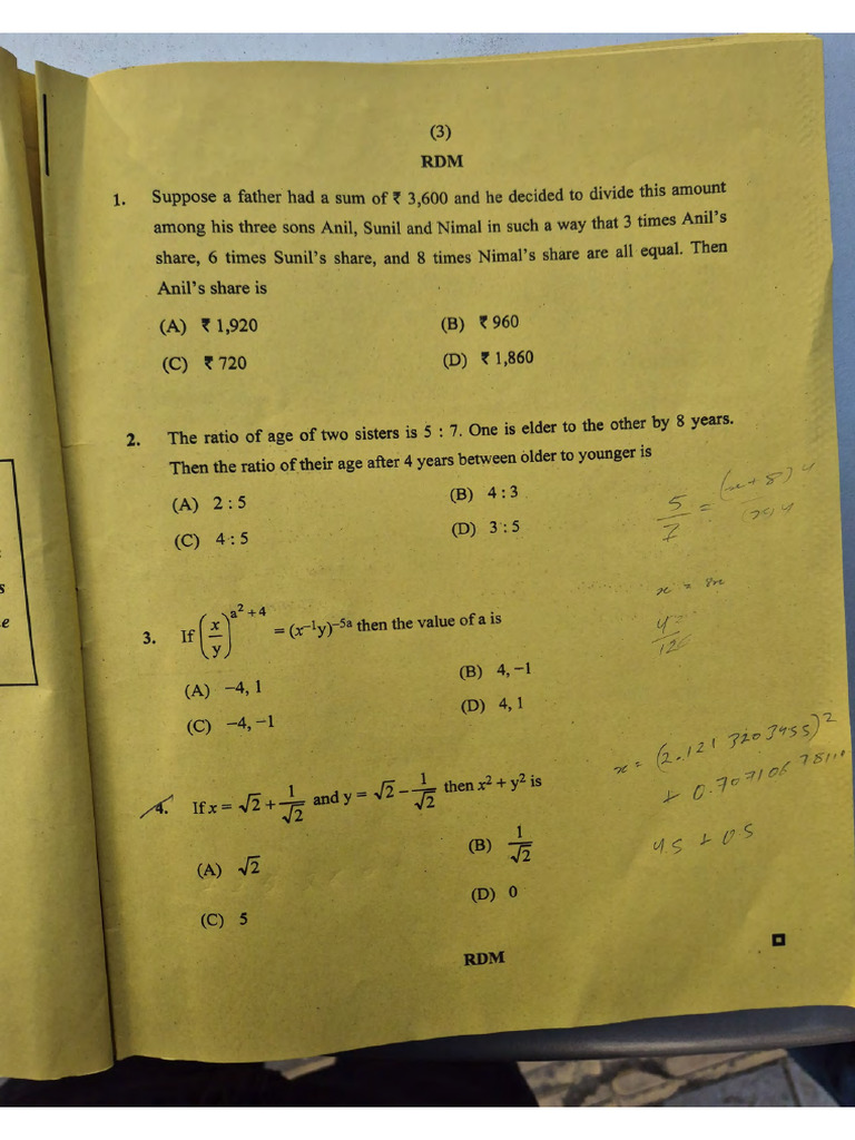 Maths Pyq Paper | PDF