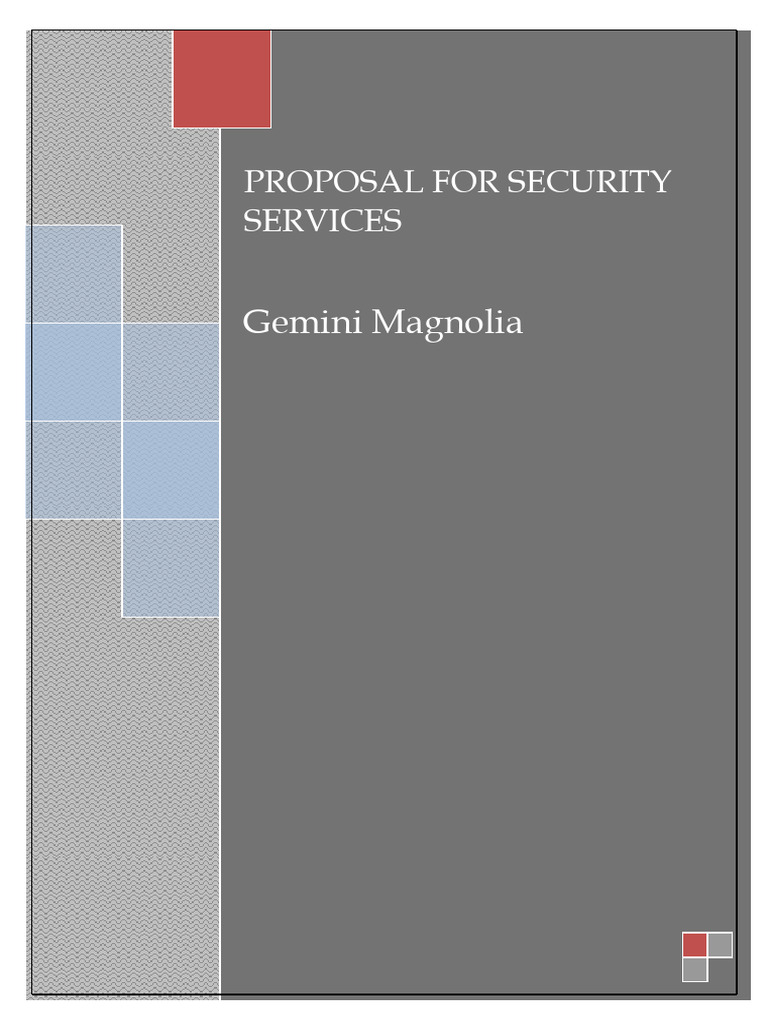 Quotation For Security Services - Gemini Magnolia 15.04.2025 | PDF ...