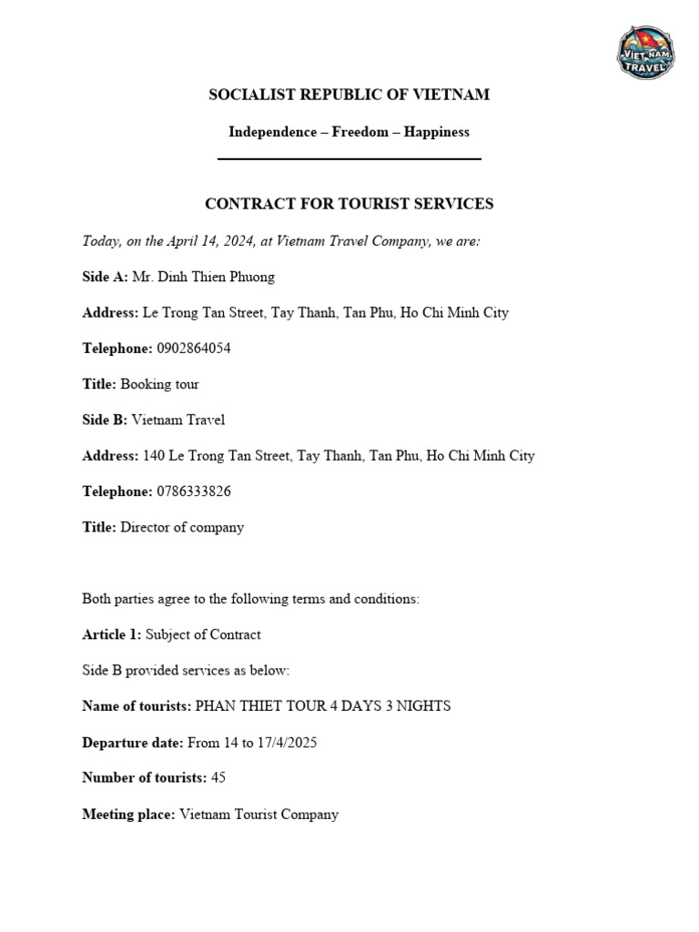 Hợp đồng AVCN2. bản in | PDF | Legal Liability | Private Law