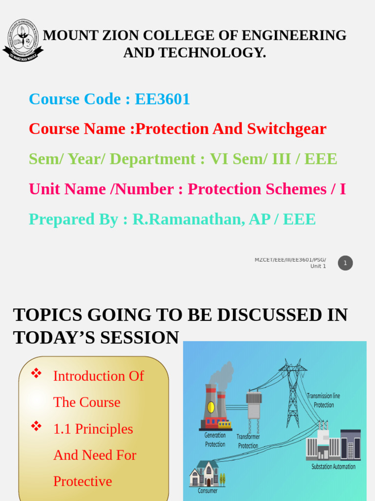 Importance of Protection Schemes in Power Systems | PDF | Relay ...