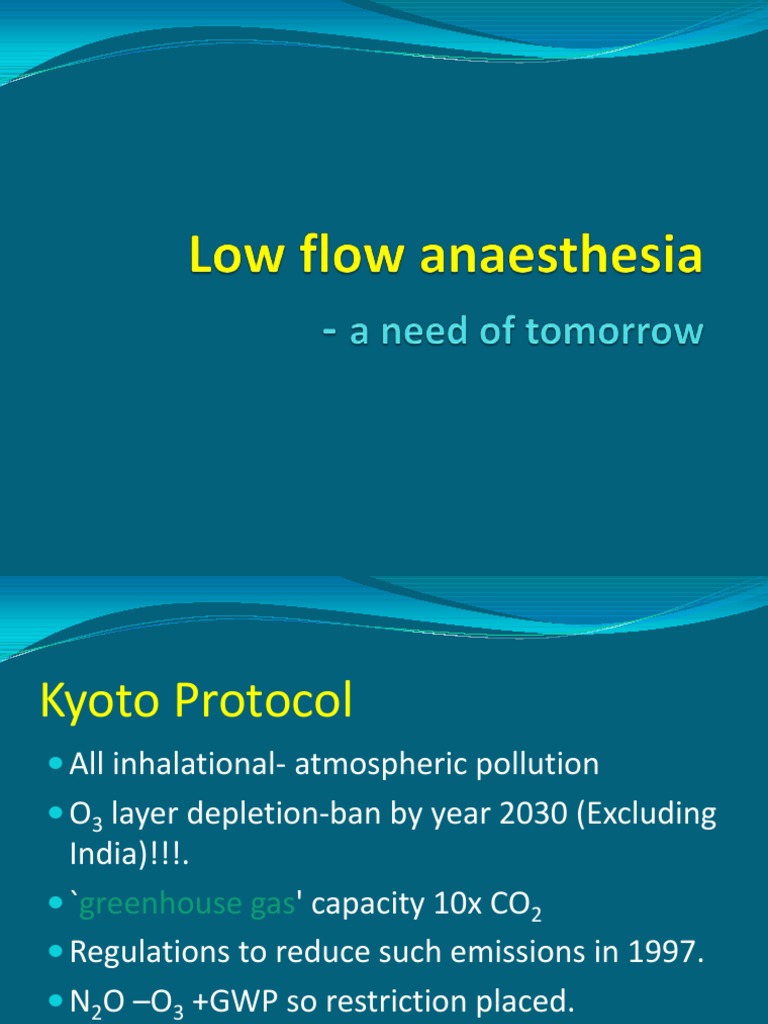 Low Flow Anaesthesia-AKA | PDF | Anesthesia | Breathing