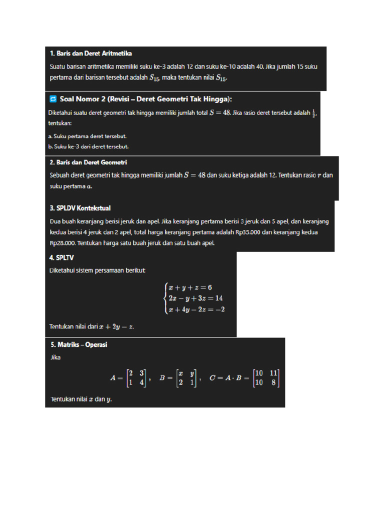 SOAL OSK 2 MTK ANGGUN | PDF