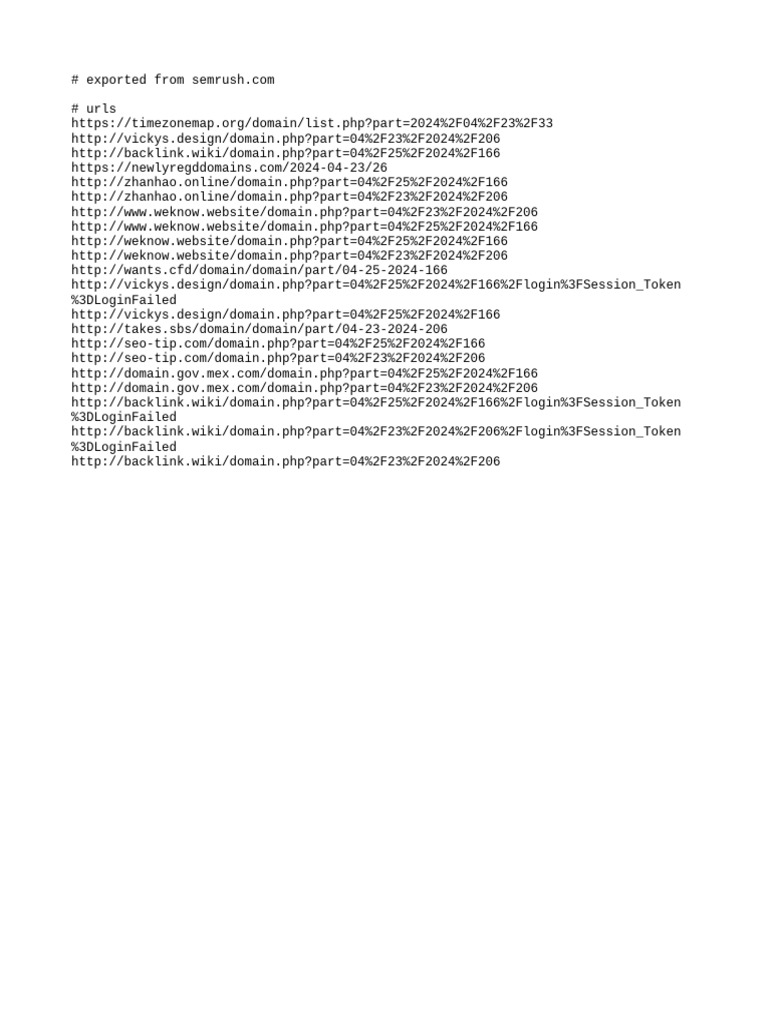 Disavow 20250423 | PDF