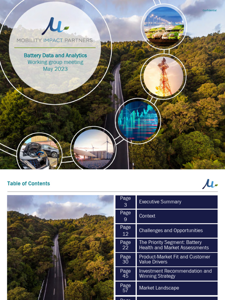 MIP BatteryData+Analytics | PDF | Electric Vehicle | Market (Economics)
