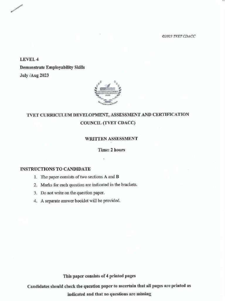 Cat 2 Level 4 | PDF