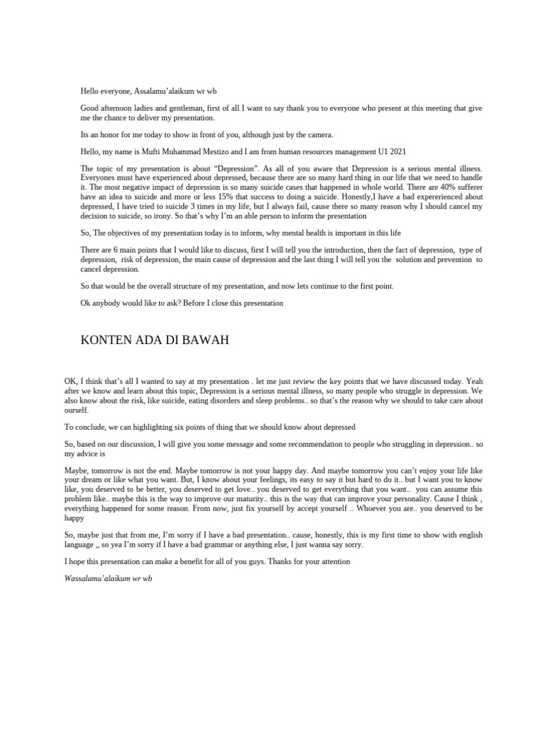 The Circle of Depression Original Script | PDF | Major Depressive ...