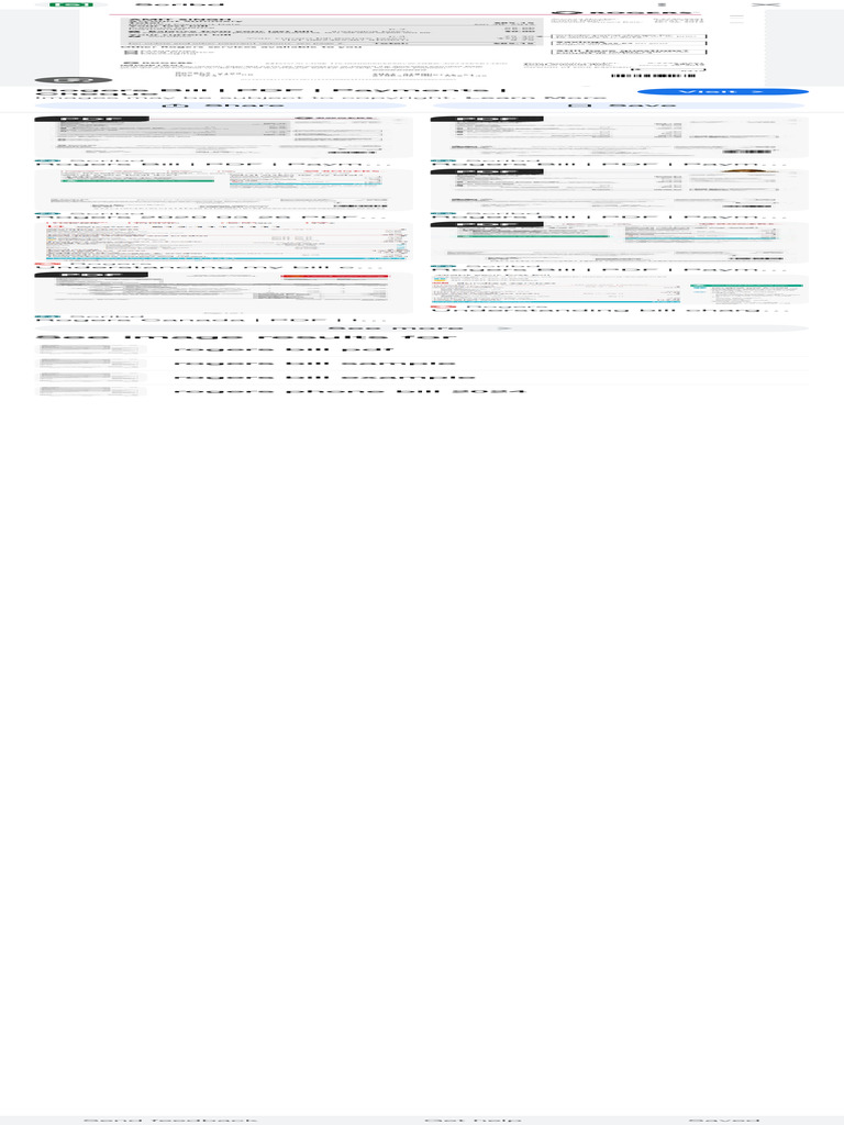 Understanding Rogers Bills | PDF