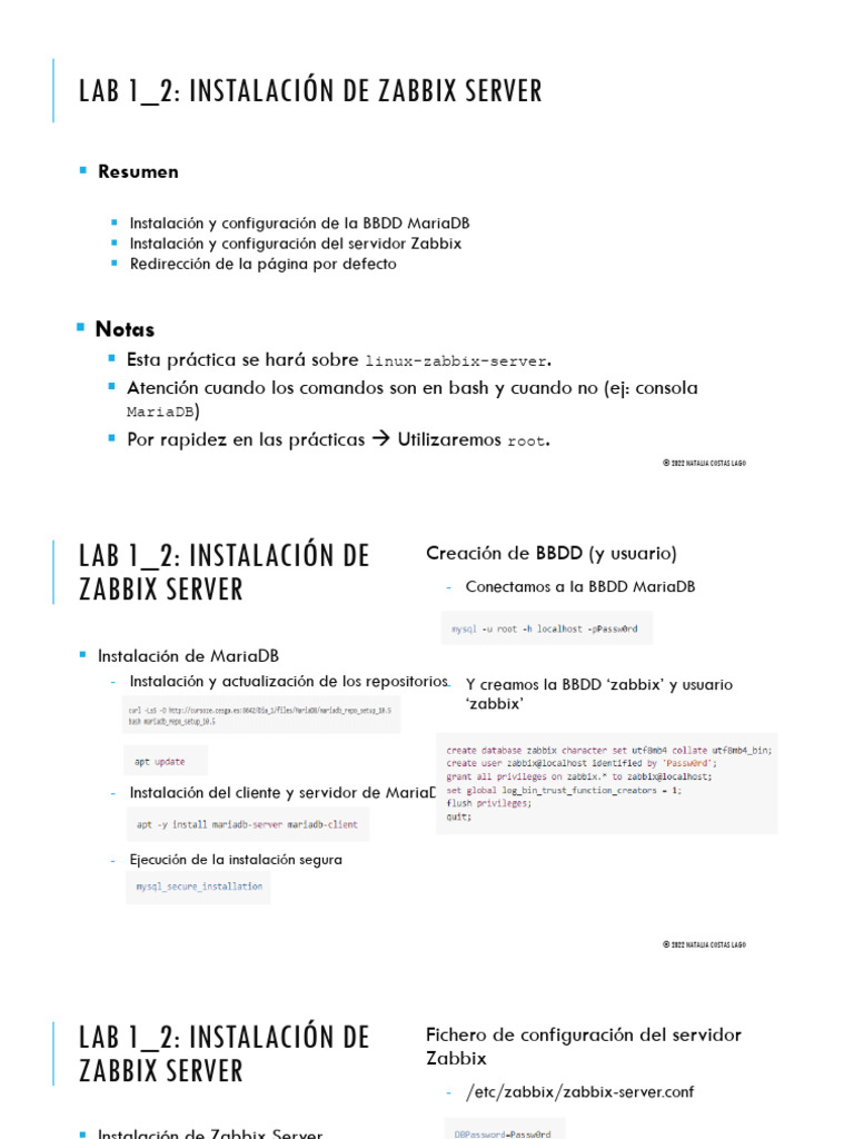 1 - 2 - Instalacion de Zabbix Server | PDF