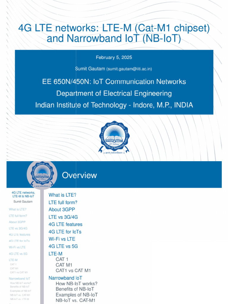 (L09) 4G-LTE & NB-IoT | PDF