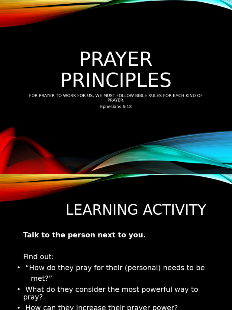 Principles of Effective Prayer | PDF | Prayer | Confession (Religion)