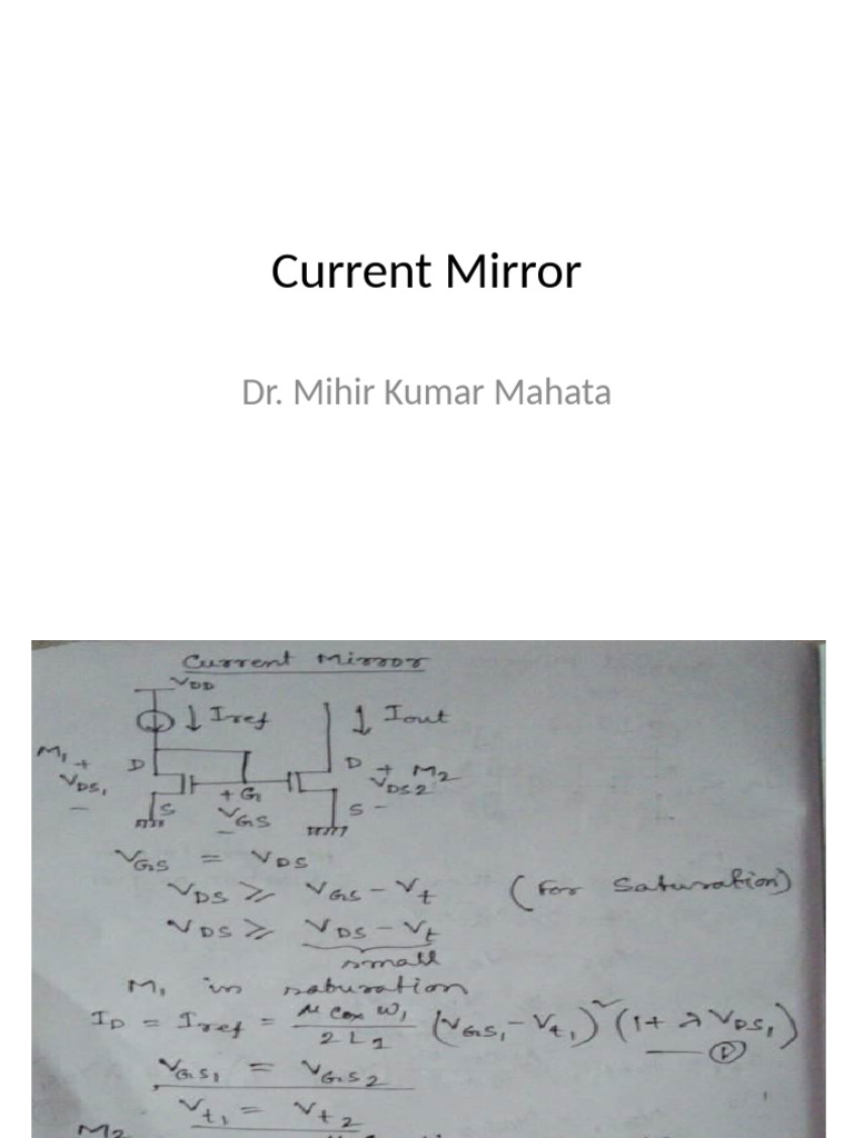 Current Mirror | PDF