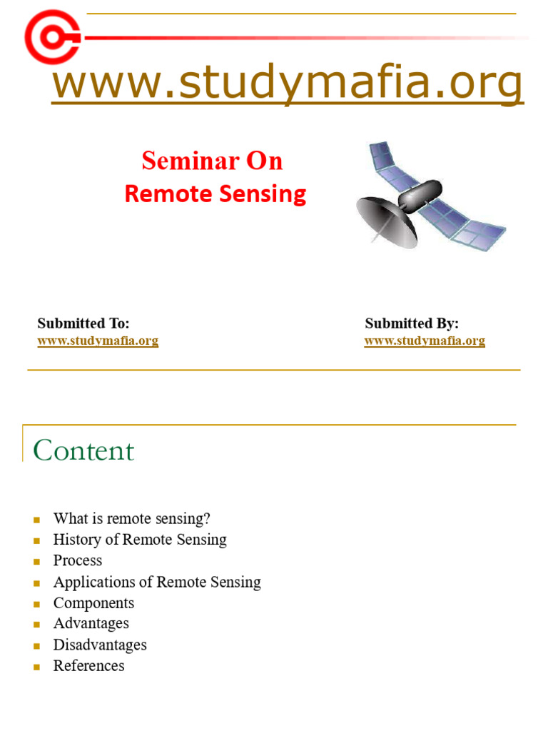 Civil Remote Sensing | PDF | Remote Sensing | Sensor
